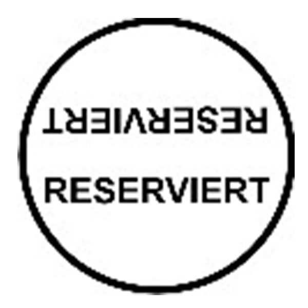 Klebeschild „Reserviert“ – SUSIS